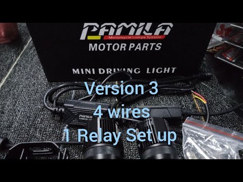 #pamila #hondaclick125i Mini Driving Light Version 3. 4wire - YouTube