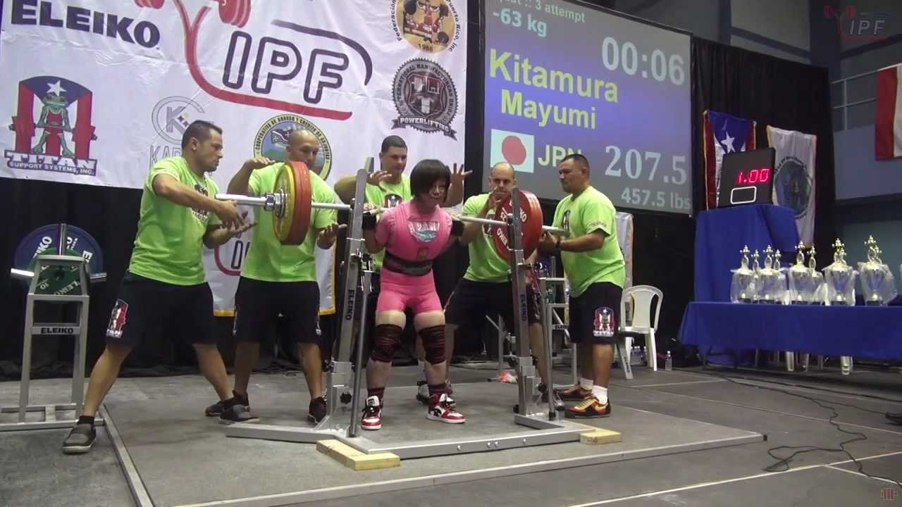 Women -63kg Squat of 2012 IPF World Championships - YouTube