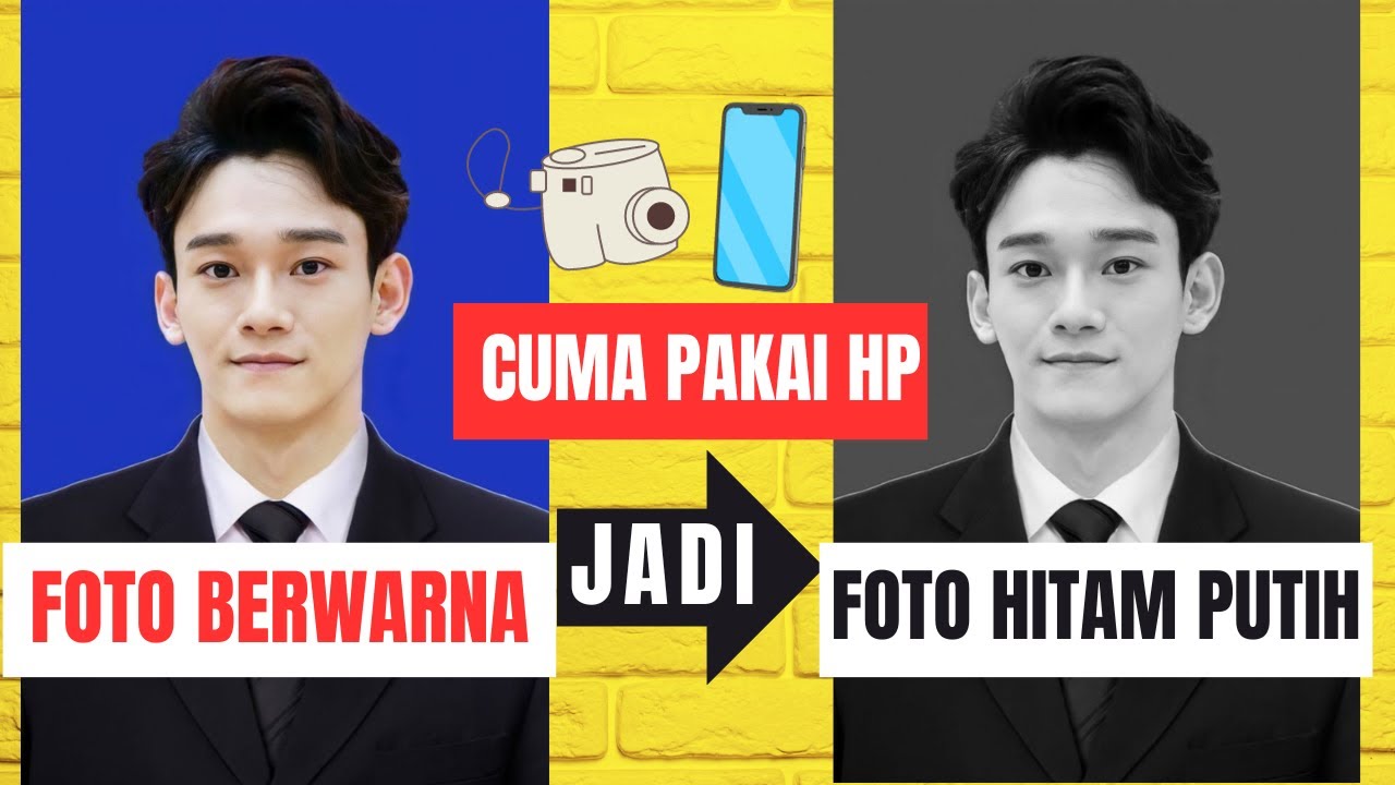 CARA MEMBUAT FOTO BERWARNA MENJADI HITAM PUTIH PAKAI HP ANDROID - MUDAH ...