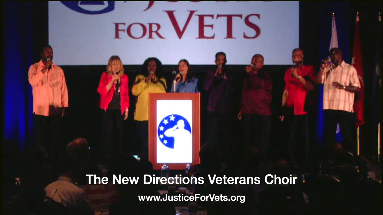 The New Directions Veterans Choir sings at Justice For Vets' 2nd Annual ...