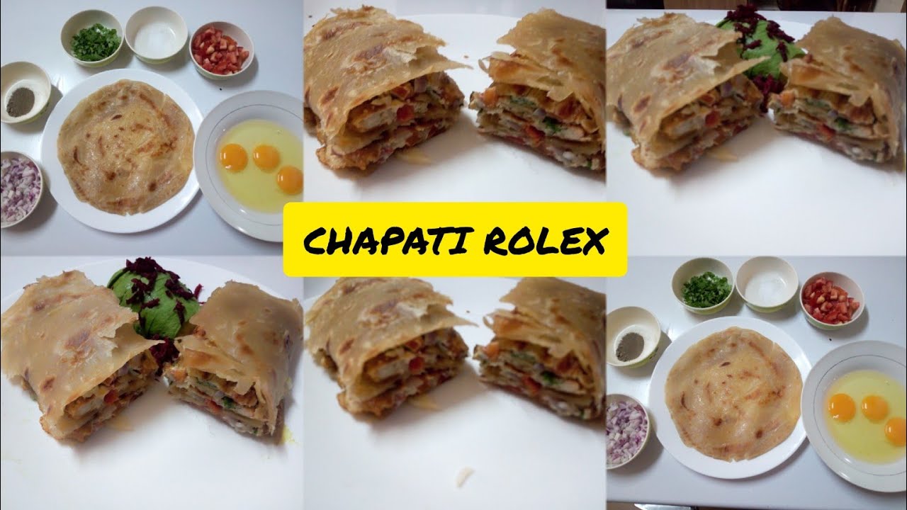 EASY CHAPATI ROLEX RECIPE| CHAPATI ROLEX|#roadto4ksubscribers - YouTube