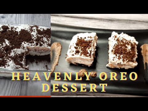 heavenly oreo dessert/no bake oreo dessert/oreo pudding - YouTube