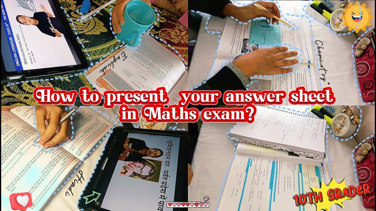 How to present your answer sheet in maths board exam 🌈 🏻| Ambitious ...