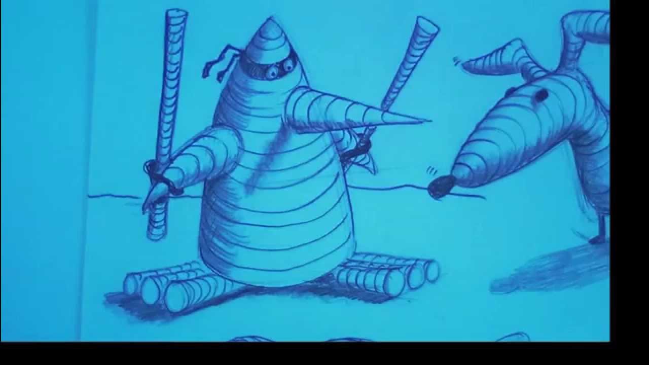 How To Draw Contour Penguin With Mark Kistler - YouTube