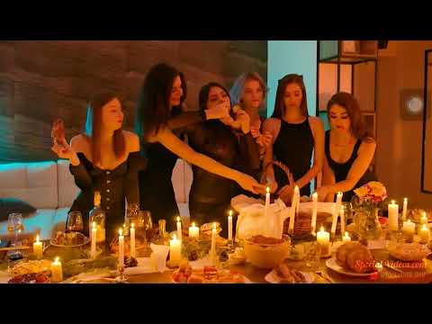 Crushing food on dinner table