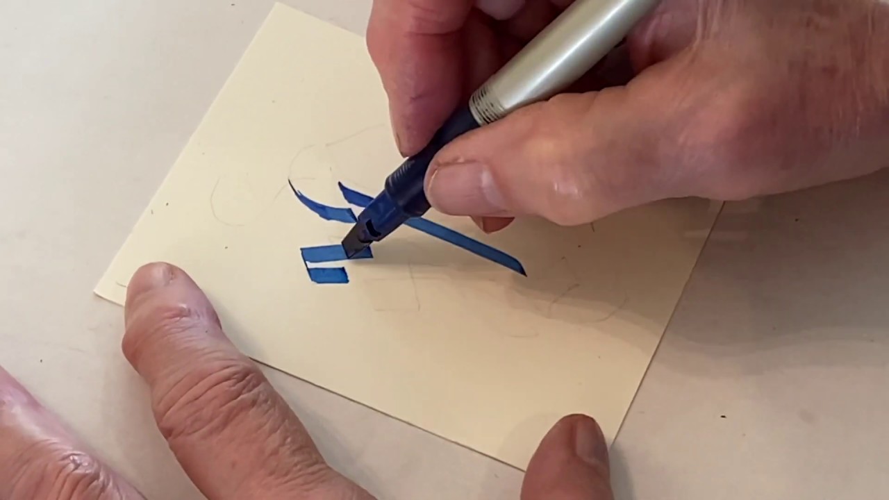 Calligraphy Capital Cadel N - YouTube