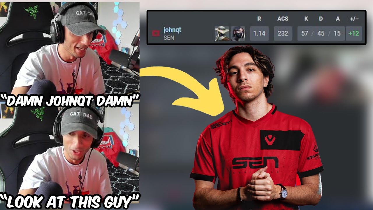 FNS Reacts to Sen Johnqt SHOCKING STATS Against Loud In VCT - YouTube