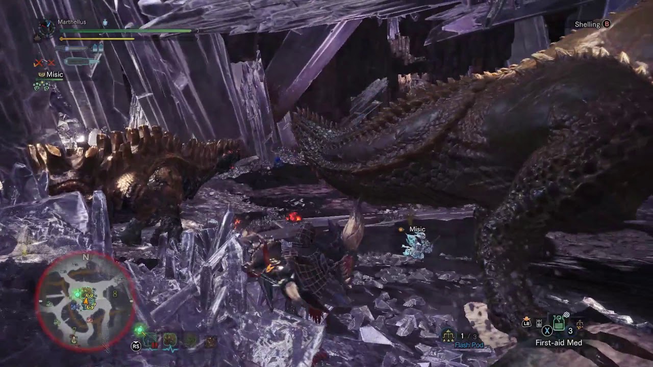 Monster Hunter World Azure Rathalos Gunlance Solo - YouTube