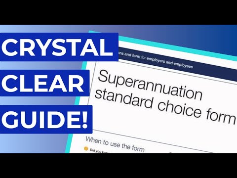 How To Fill Out A Superannuation Standard Choice Form In Australia ...