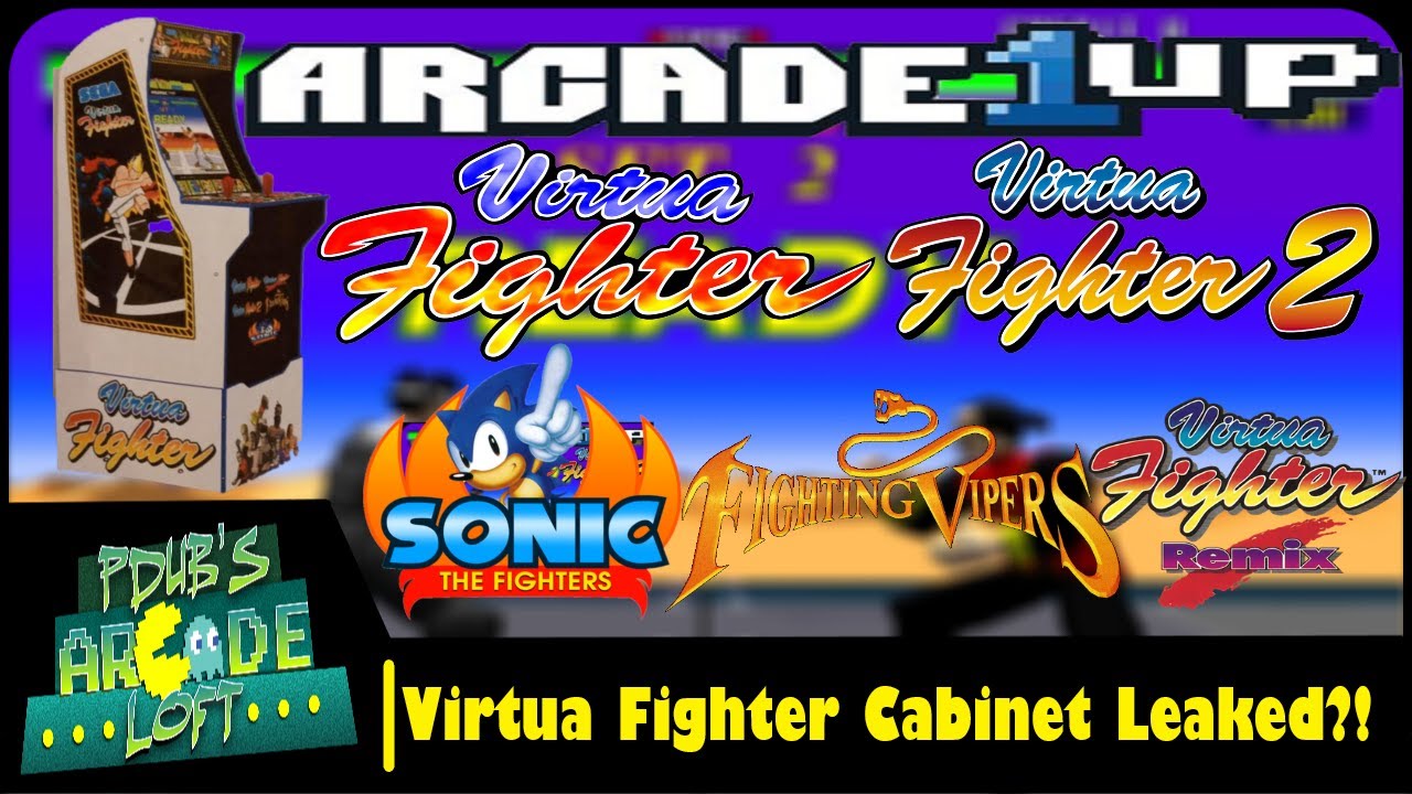Arcade1Up SEGA Virtual Fighter & Sonic Fighter Cabinet Leaked?! - YouTube