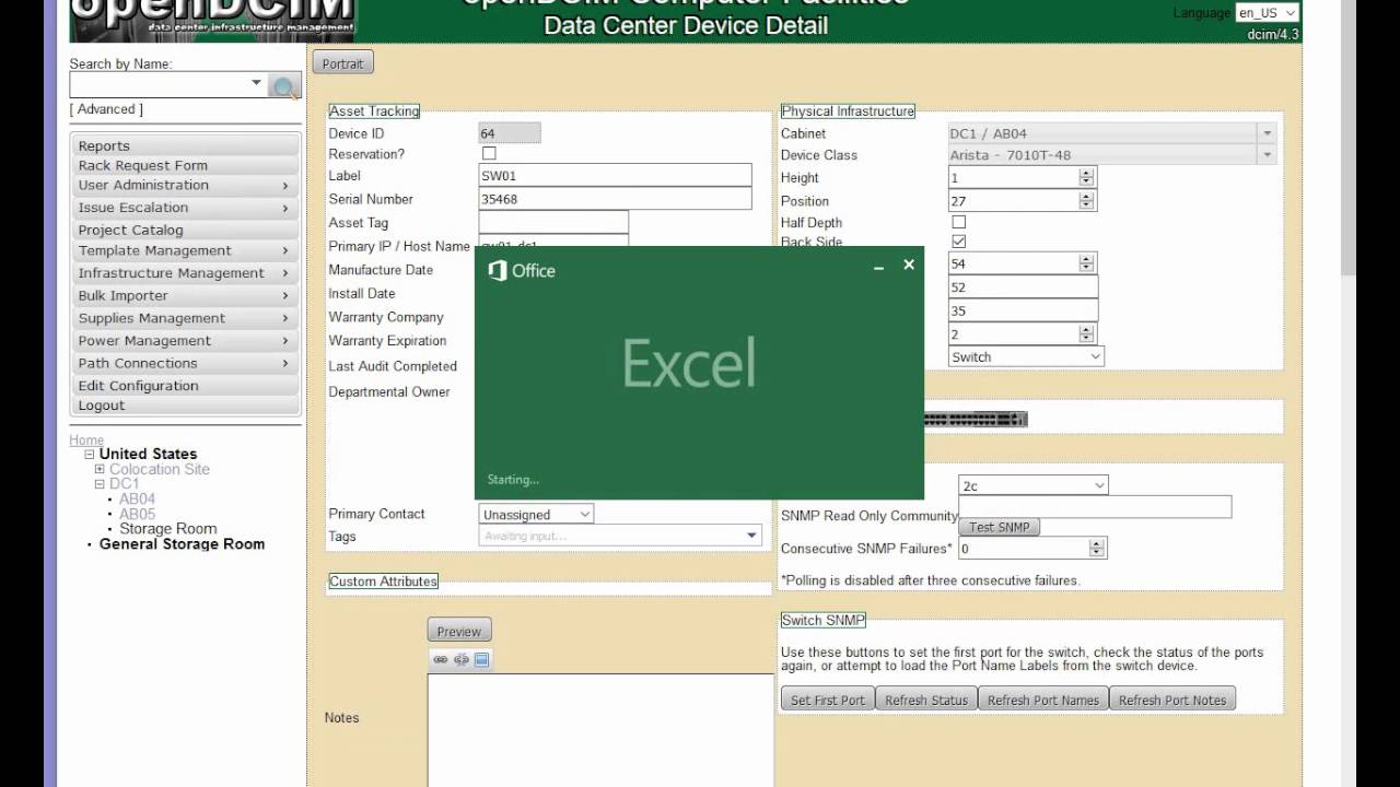 openDCIM Bulk Import Operations - YouTube
