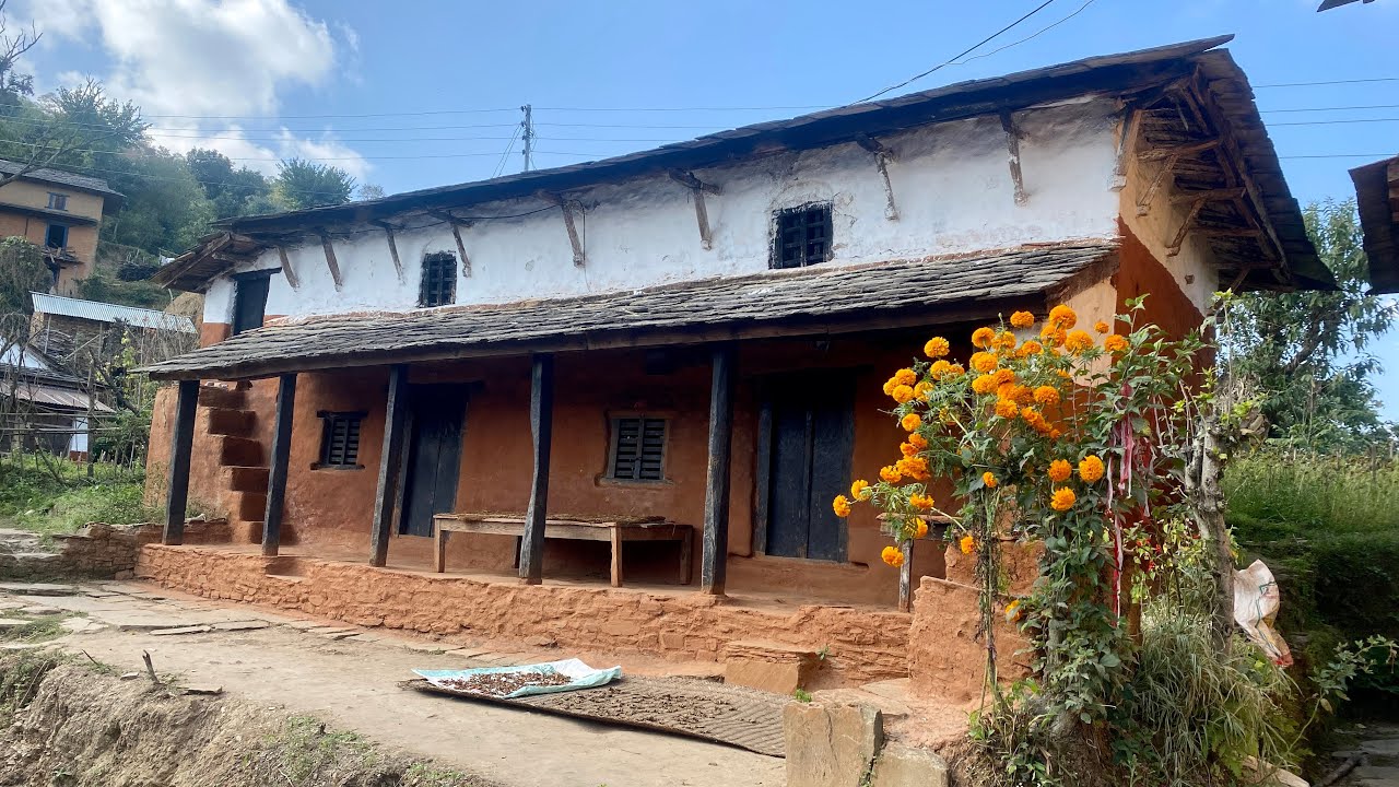 Simple Nepali Mountain Village Life | Traditional Countryside Life in ...