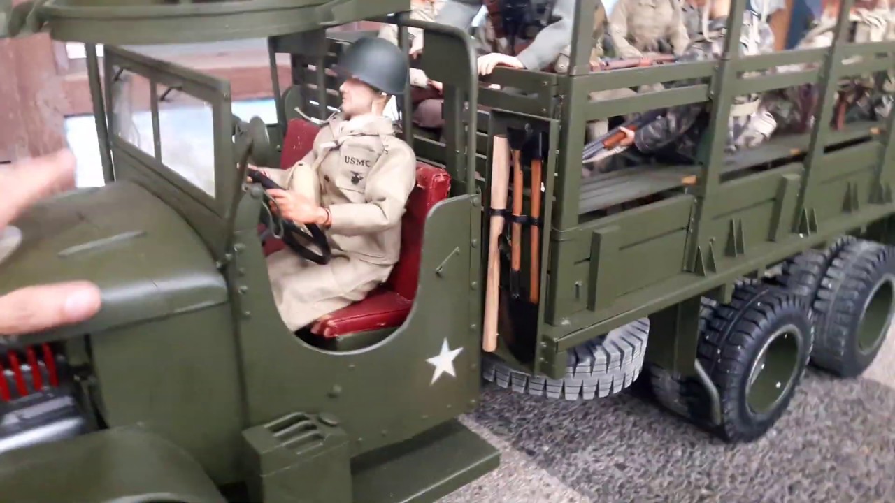 1/6 GMC CCKW 6x6 US Military Cargo Truck Deuce 2018 Review - YouTube
