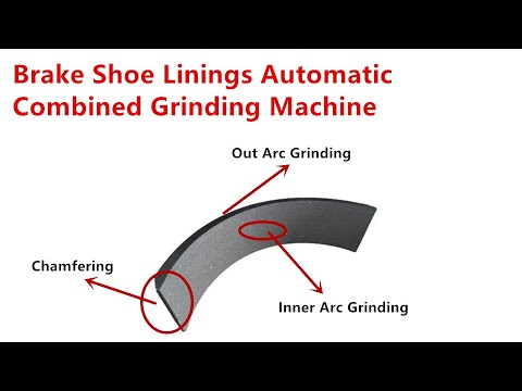Automatic PC Brake Shoe Lining Grinding Line - YouTube