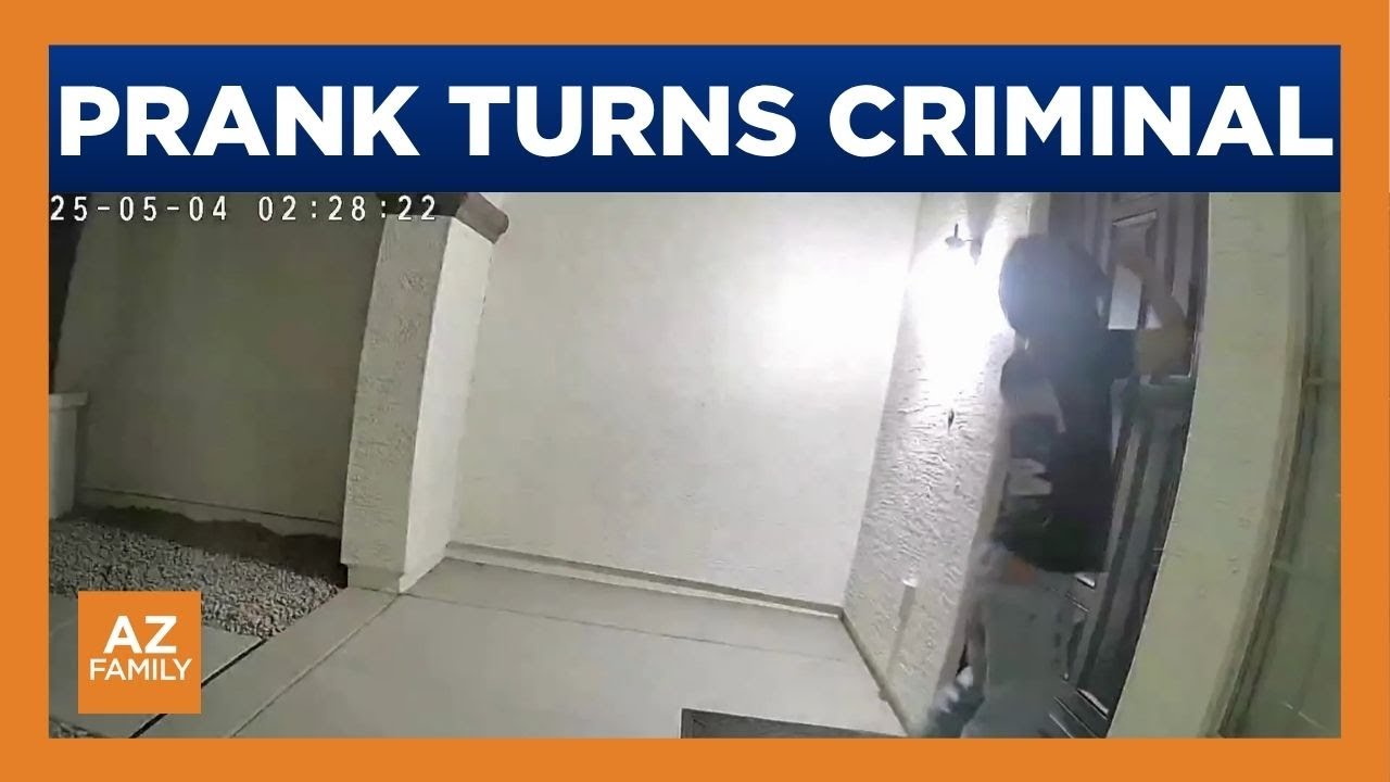 Teens arrested after terrifying Chandler family in TikTok 'prank' - YouTube