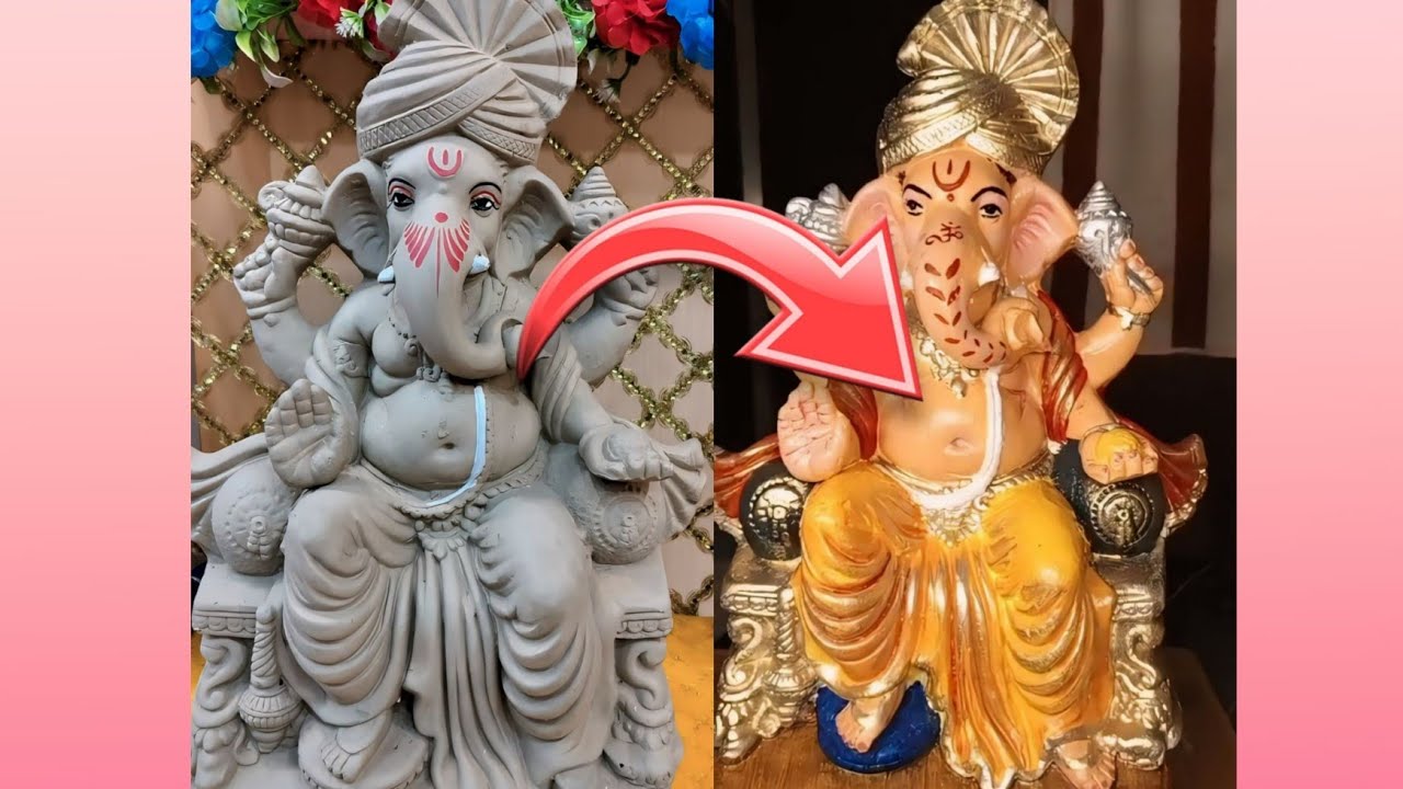 "How to Paint a Ganesh Murti | Simple & Stunning Art Tutorial"♥️ - YouTube