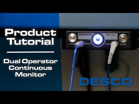 Desco Dual Operator Continuous Monitor - Product Tutorial - YouTube