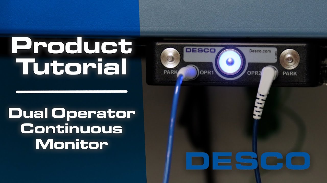 Desco Dual Operator Continuous Monitor - Product Tutorial - YouTube