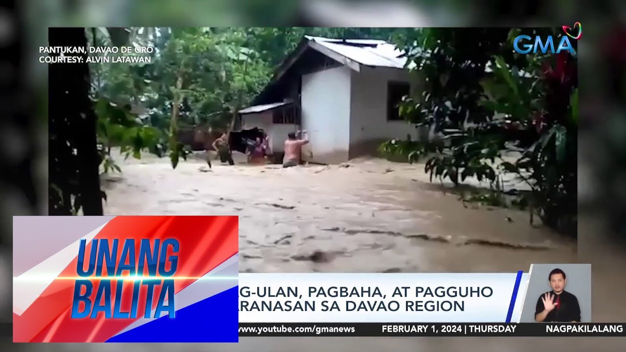Davao Region patuloy na nakakaranas ng pag-ulan, pagbaha, at pagguho ng ...
