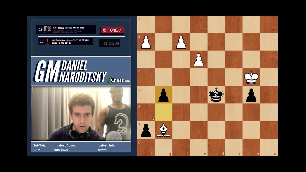 Crazy endgame speed from Danya #chess #danielnaroditskychess # ...