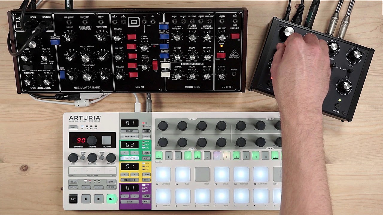 Audiothingies Doctor A with... Arturia BSP + Behringer Model D - YouTube