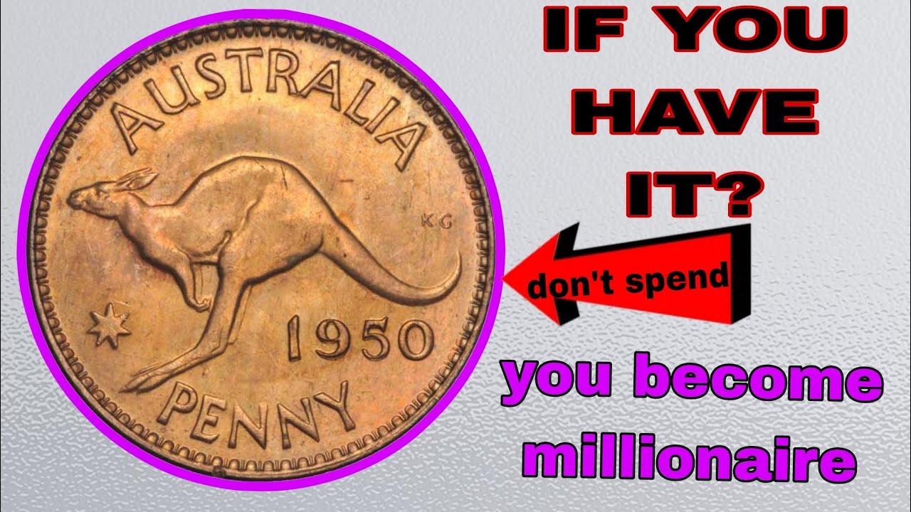 Ultra Rare 1950 Australia penny! Worth a millions of dollars. - YouTube