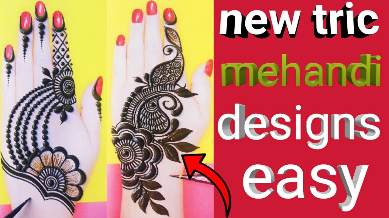 new style mehndi design shadi wear party | easy Arabic mehndi design ...