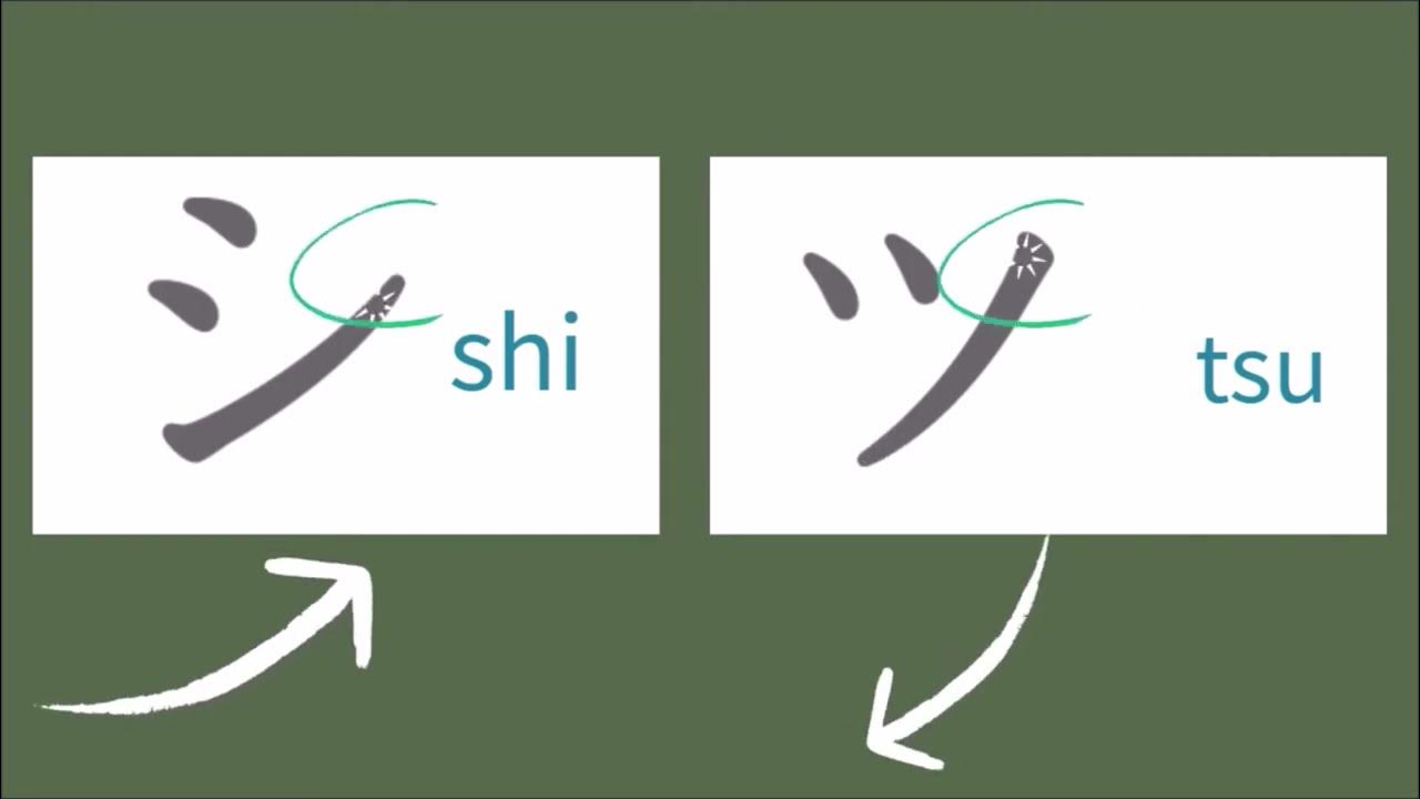 KATAKANA: ソ - ン SO - N, シ - ツ SHI - TSU, ウ - ワ u - wa How diffirent ...