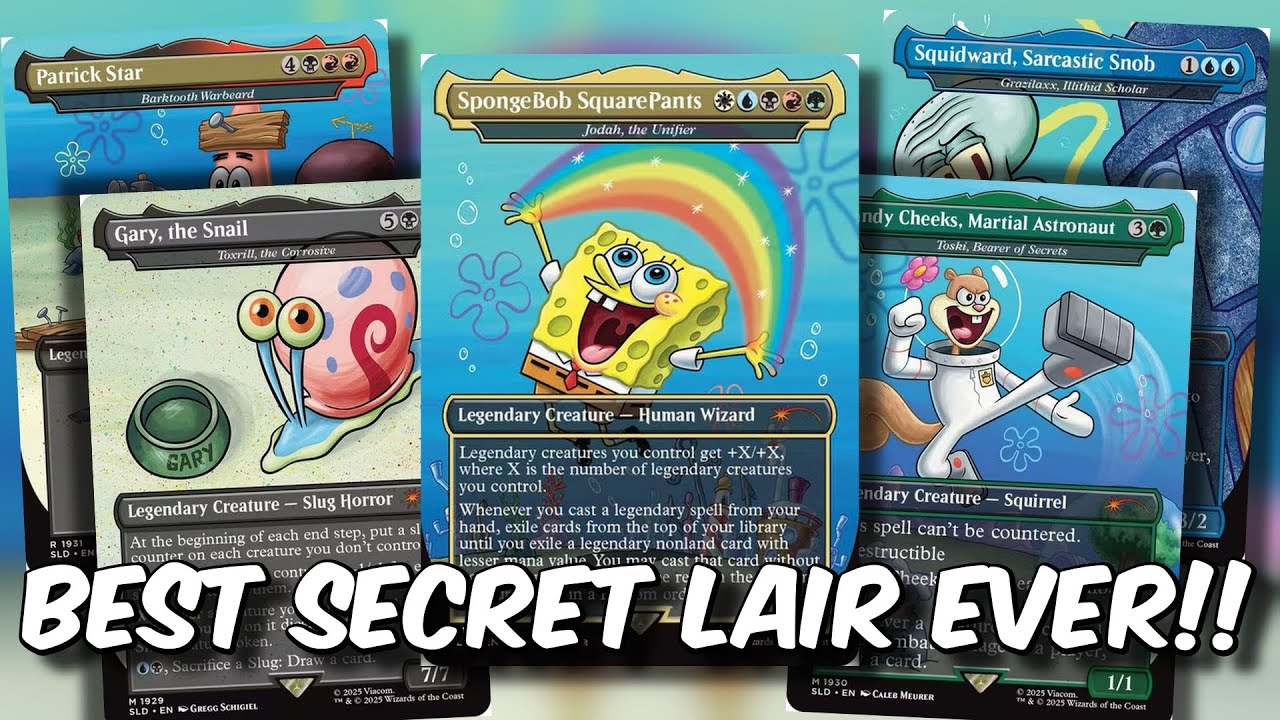 SpongeBob Secret Lair IS HERE!!, MTG The Secret Lair We Needed! - YouTube