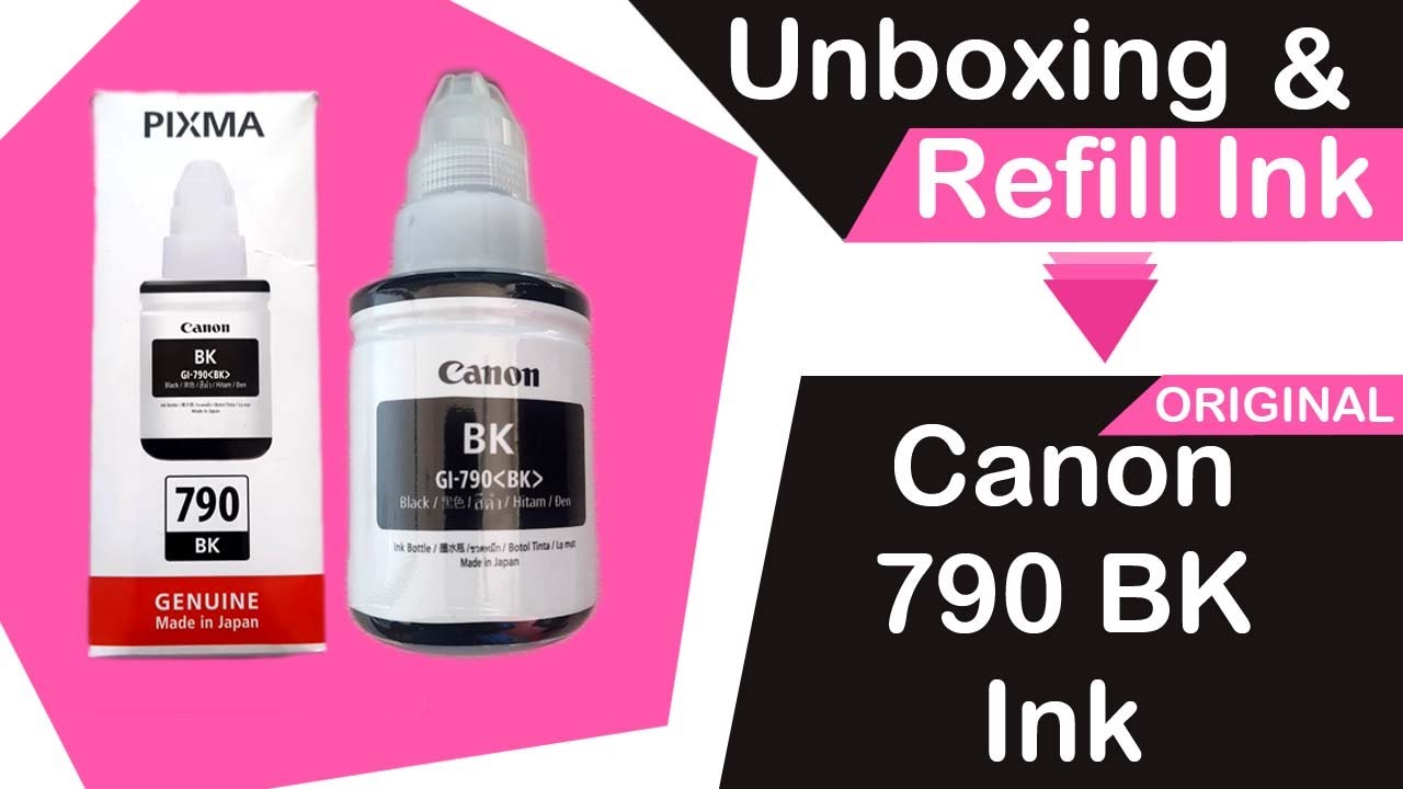 Canon GI 790 Ink for Canon Inktank printer | Canon Ink | How to refill ...