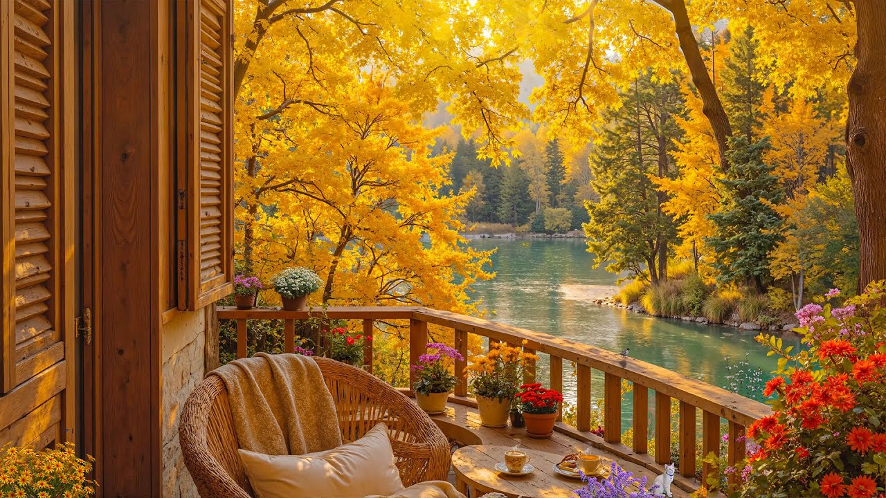 Autumn Rhythm Ambience | Gentle Piano & Nature for Productive Flow ...