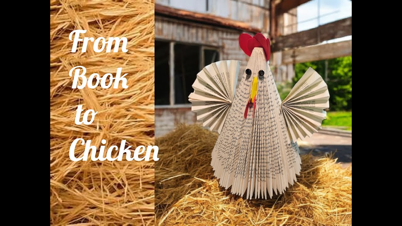 From Book to Chicken, Book Folded Chicken - YouTube