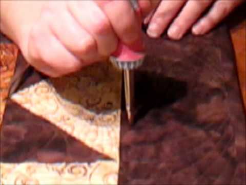 Applying Swarovski Hotfix Crystals using the flat tip applicator tool ...