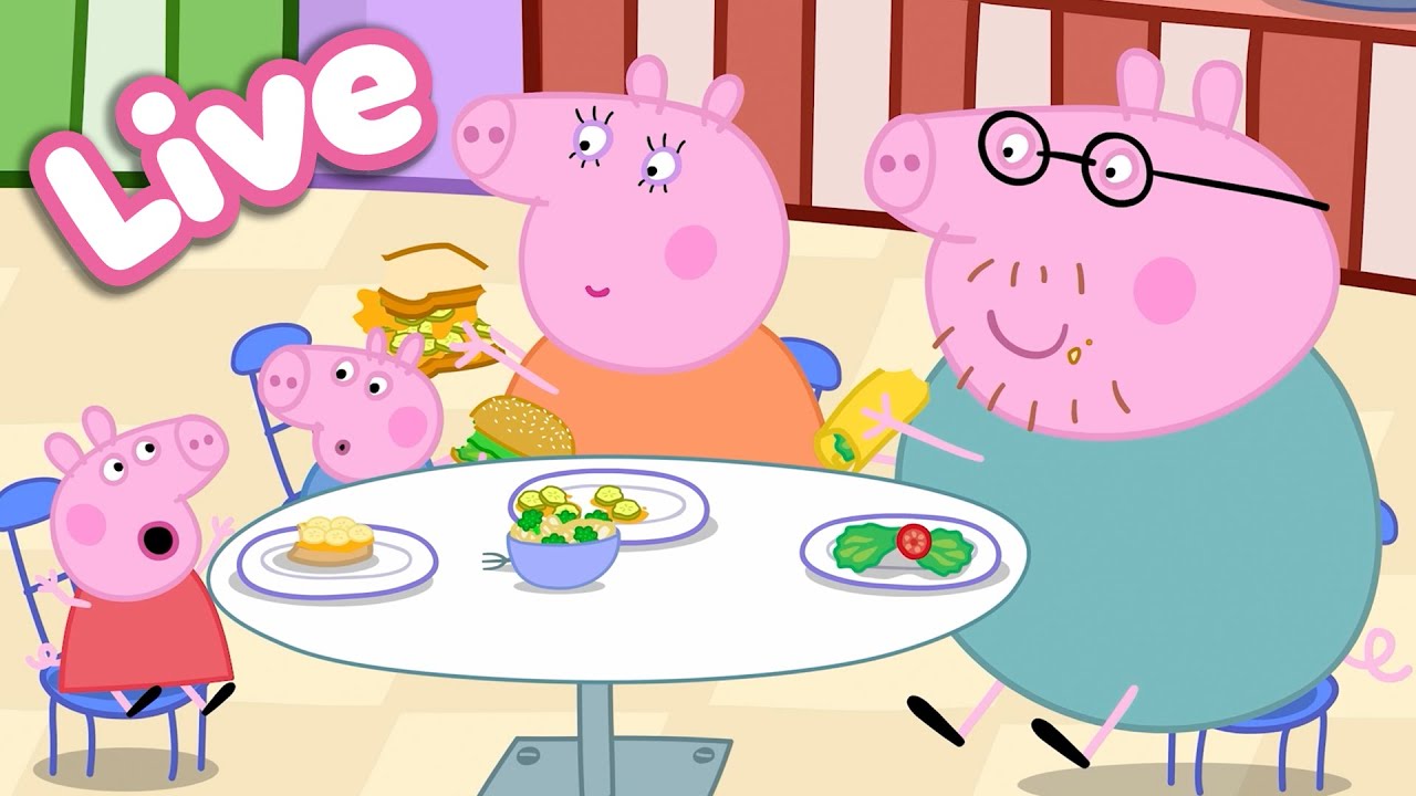 🍎 Peppa Pig Best Bites LIVE! 🐷 Peppa’s Food & Cooking Moments | Tales ...
