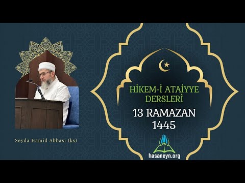 Hikem-i Ataiyye Dersleri -13 Ramazan