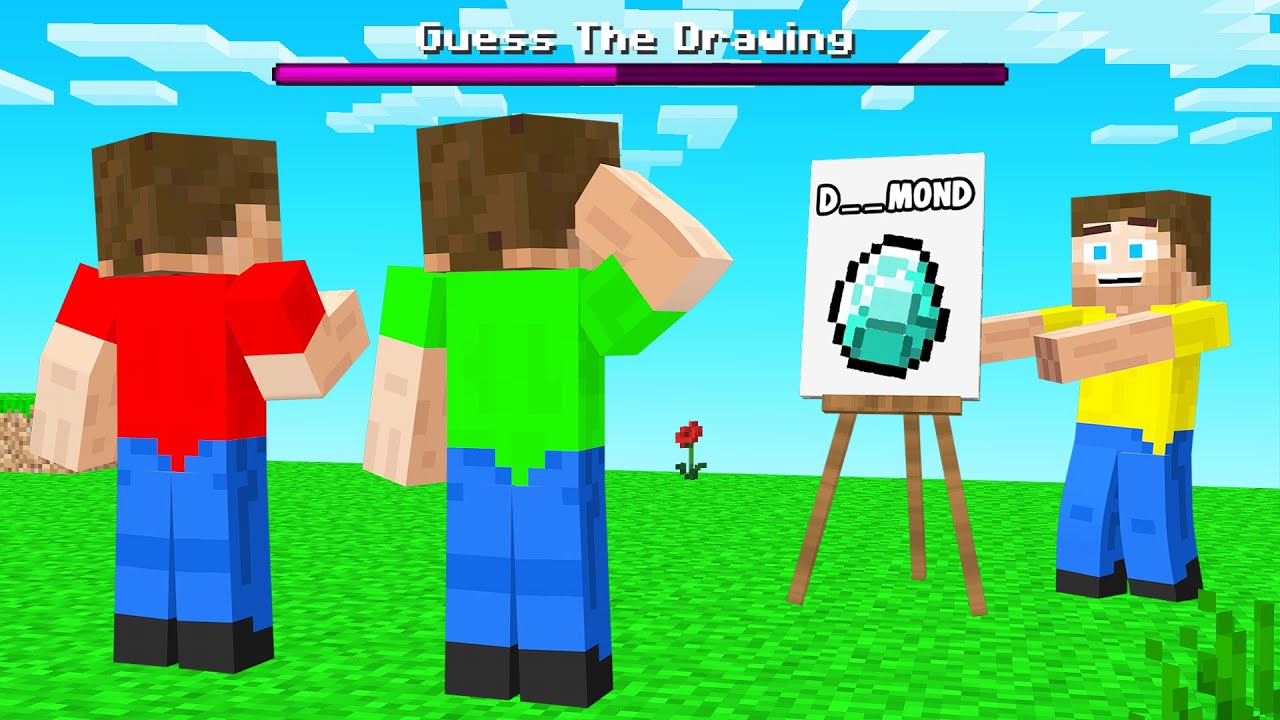 GUESS WHAT I'M DRAWING To WIN! (Minecraft) - YouTube