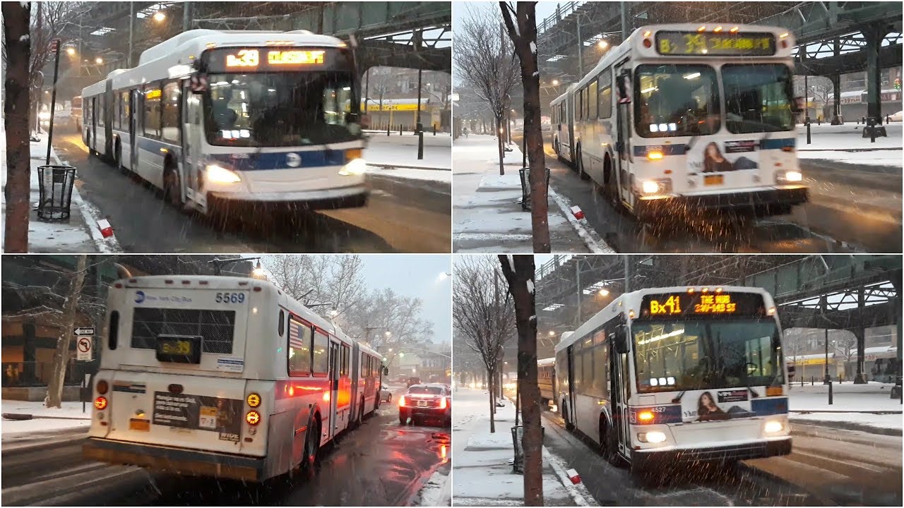 MTA: 1 New Flyer XD60, 2 New Flyer D60HF's, 1 Orion VII NG Hybrid Bx39 ...