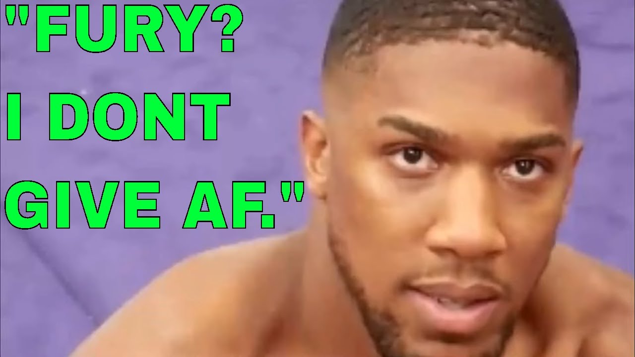 ANTHONY JOSHUA GOES GULLY ROADMAN ON TYSON FURY's GOOFY GAME PLAYING ...