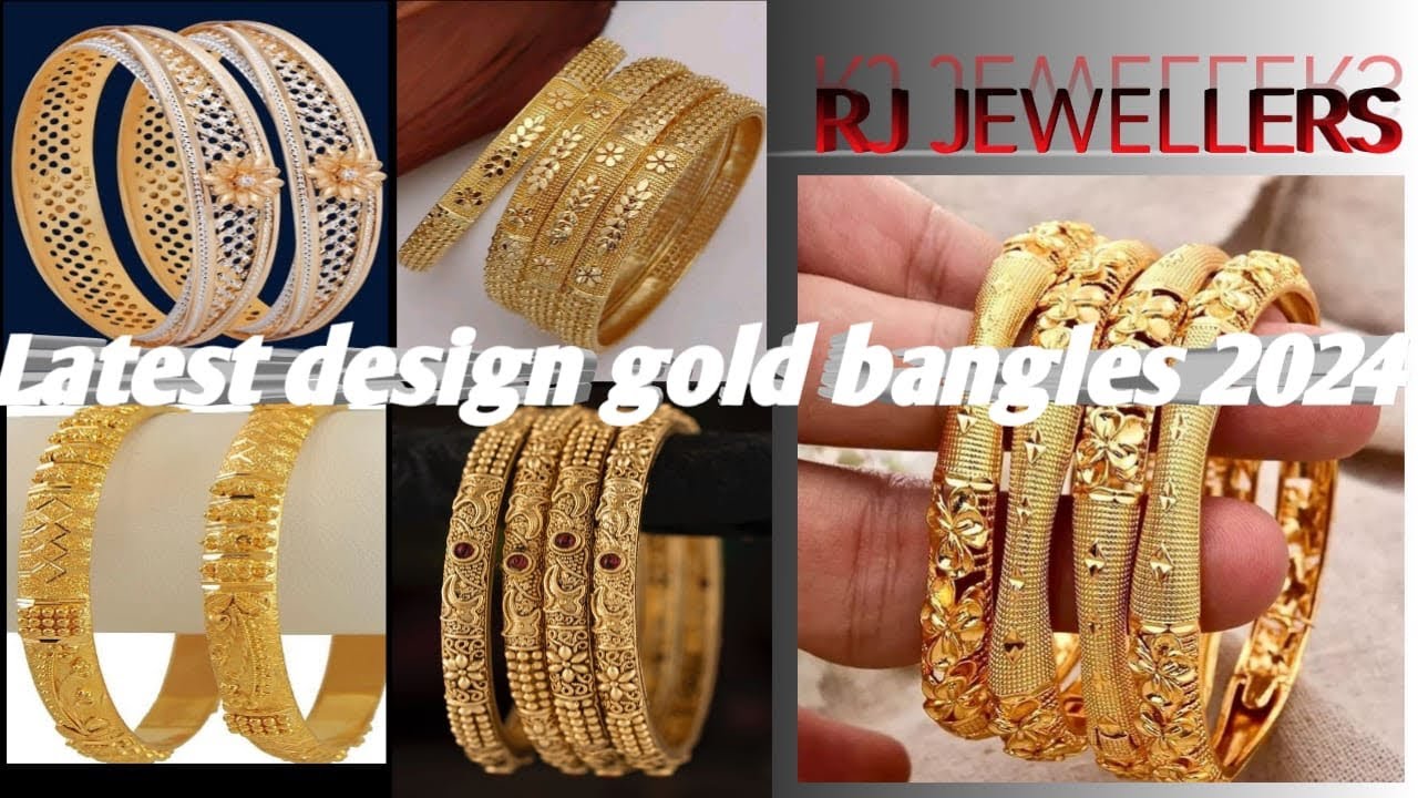 ️Latest Gold Kangan design 2024 | Gold bangles design 2024 | Gold ...