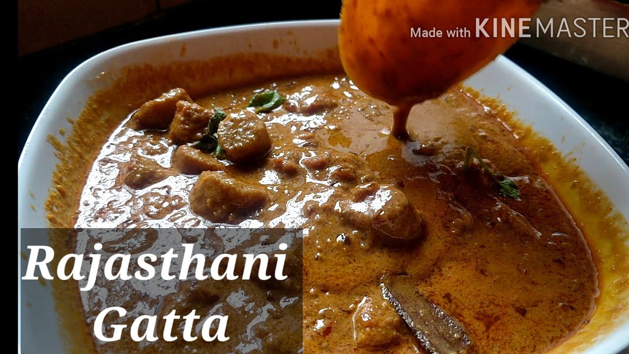 Rajasthani Gatta | Gatte ki Sabzi | Gatta Curry | Rajasthani Dish - YouTube