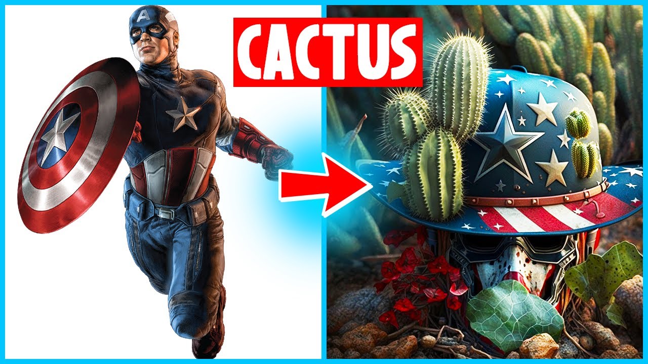 AVENGERS but CACTUS-VENGERS 💥 All Characters | Marvel & DC ...