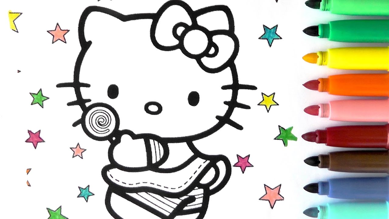 ROTULADORES MÁGICOS DE HELLO KITTY. Color Wonder Hello Kitty de Crayola ...