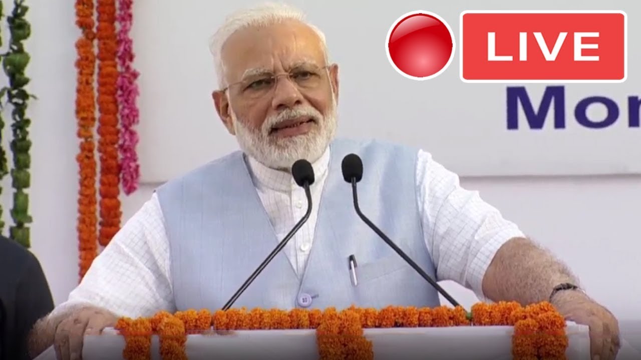 MODI LIVE : PM Modi Inaugurates Newly Constructed Flats For Members Of ...