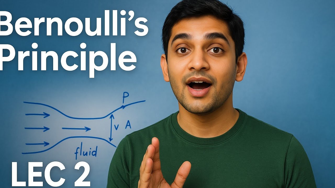 બર્નુલીનો સિદ્ધાંત || તરલના યાંત્રિક ગુણધર્મો‌ || JEE/NEET(Physics) || LEC 2 - YouTube