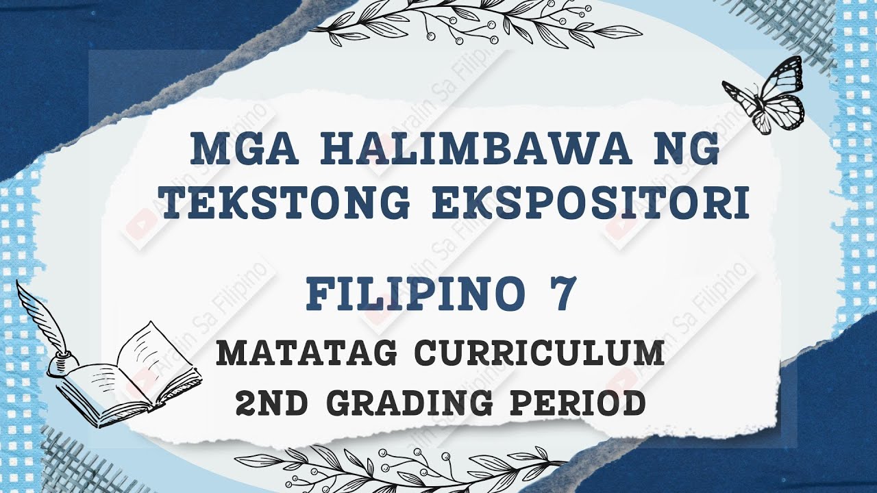 MGA HALIMBAWA NG TEKSTONG EKSPOSITORI| ARALIN SA FILIPINO - YouTube