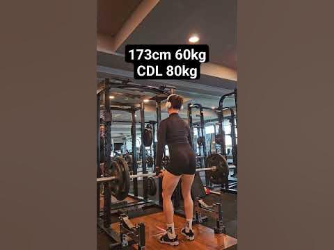 173cm 60kg Conventional Deadlift 80kg - YouTube
