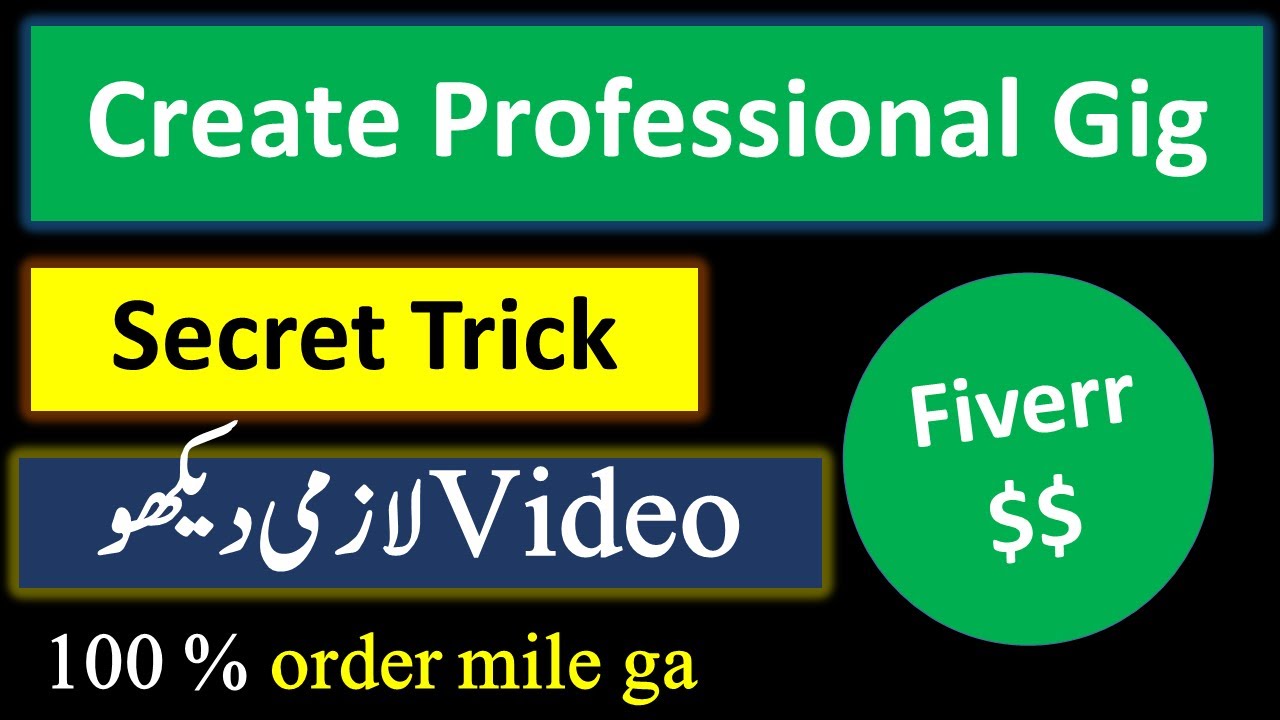 How to Create Professional Gig Image to Get Order | Create & Upload ...