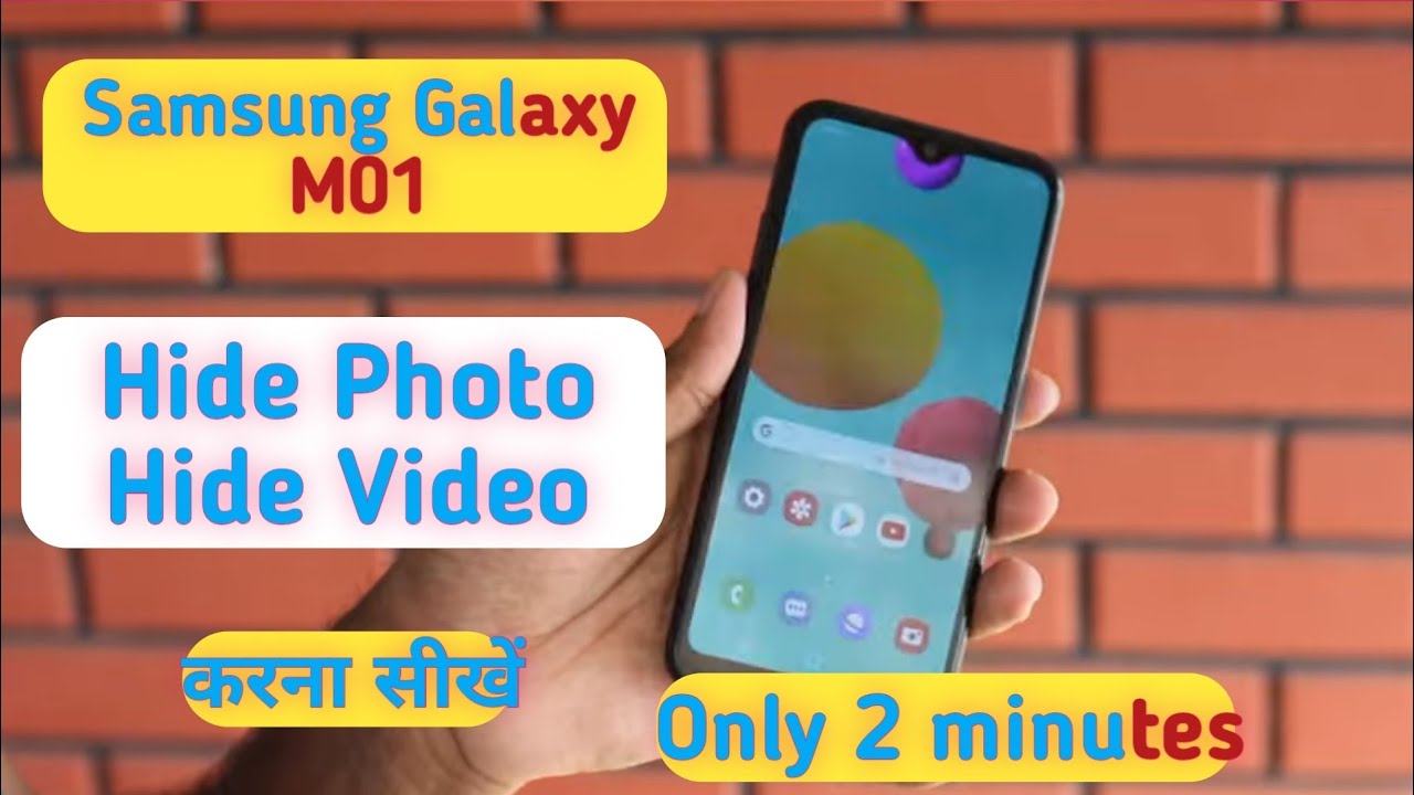 Samsung Galaxy M01 Hide And Unhide Photo And Video , How To hide ...