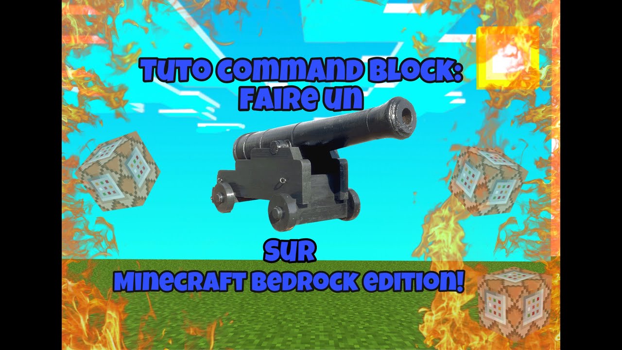 Tuto command block:comment faire un canon avec des command blocks sur ...