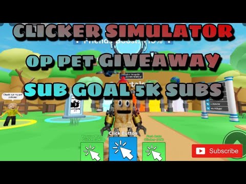🕹LIVE🕹 CLICKER SIMULATOR UPD 36 TROPHY PET GIVEAWAY - YouTube
